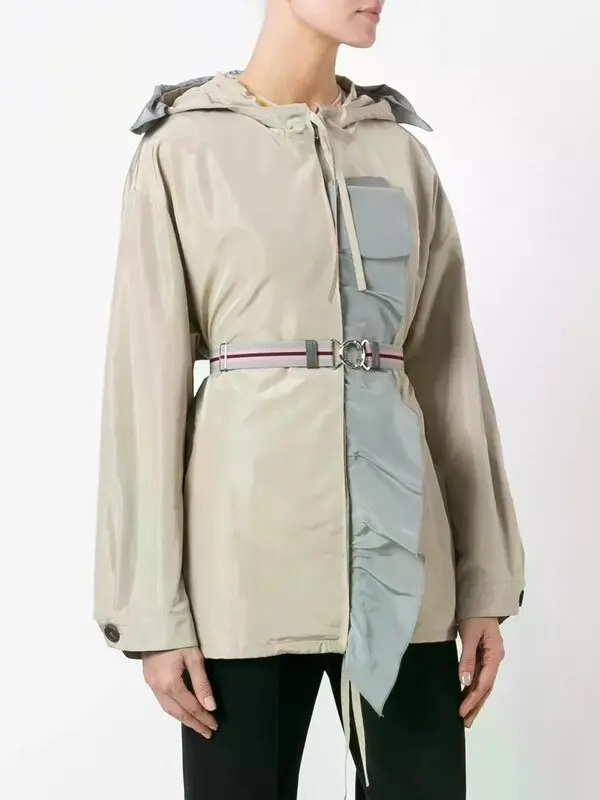 Prada Hooded Belted Jacket