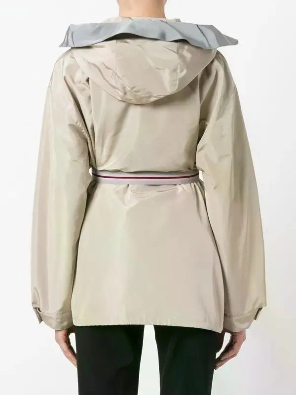 Prada Hooded Belted Jacket