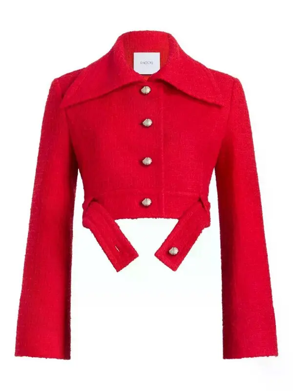 PATOU Buttoned Tie-waist Jacket