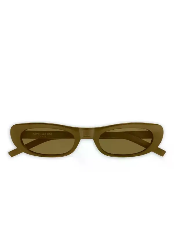 Saint Laurent Oval-frame Sunglasses - Green