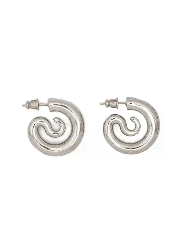 PANCONESI Spiral Earrings - Silver