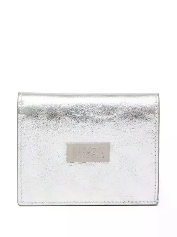 MAISON MARGIELA Single-stitch Logo Wallet - Silver