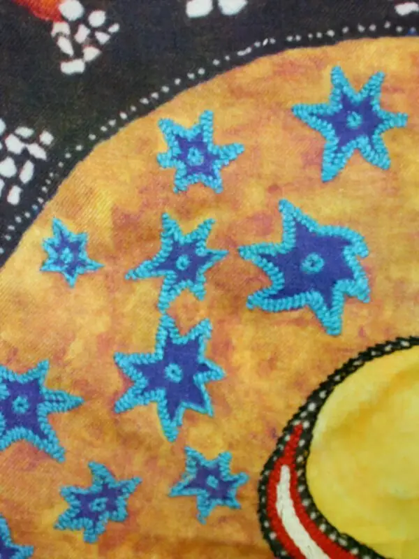ANNTIAN Star-print Embroidered Scarf
