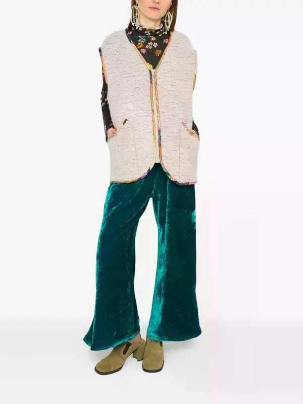 ANNTIAN Patchwork Fleece Vest