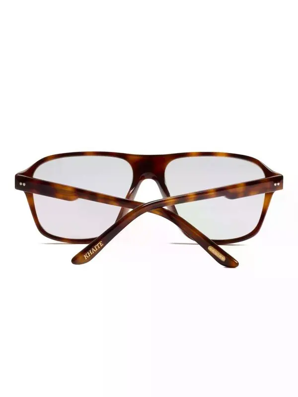 Khaite X Oliver Peoples Square Frame Glasses - Brown