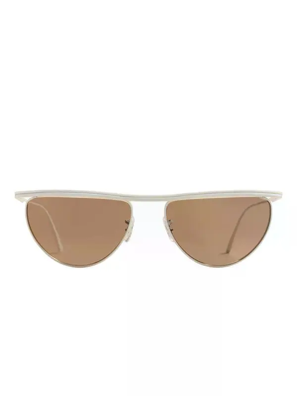Khaite X Oliver Peoples Browline Sunglasses - Silver