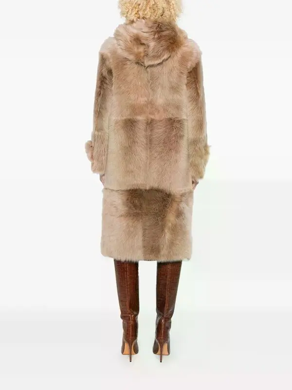 UTZON Cherie Hooded Shearling Coat