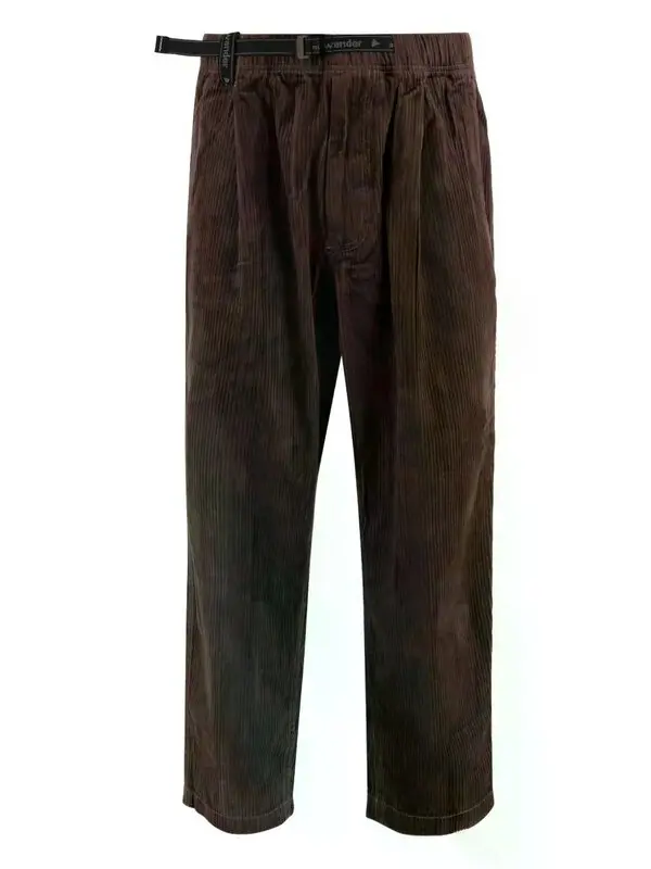 AND WANDER Belted Corduroy Trousers