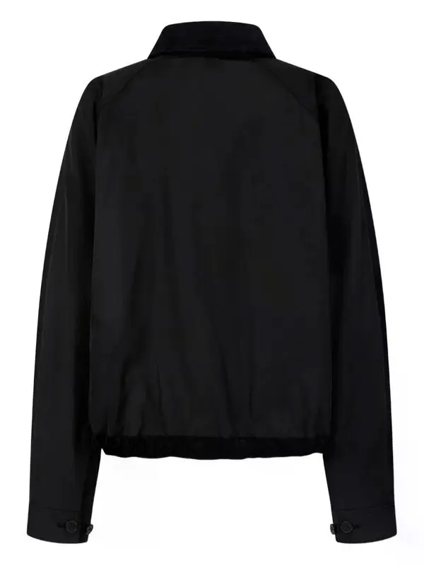 STUDIO TOMBOY Corduroy-collar Bomber Jacket - Black
