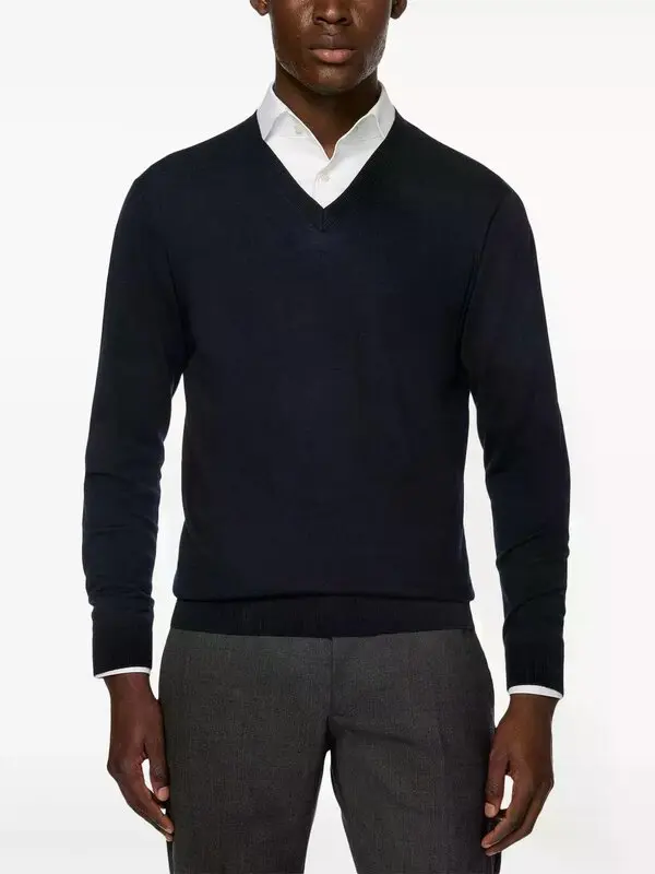 Boggi Milano Merino Wool V-neck Sweater