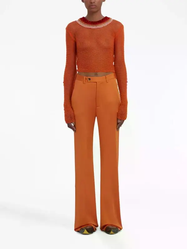 Marni Pressed-crease Straight-leg Trousers