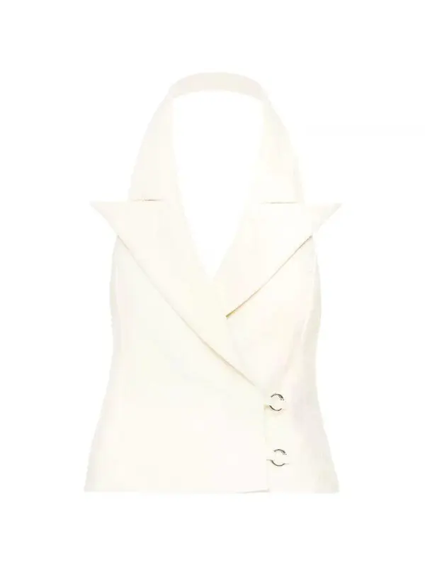 MEDEEA V-neck Vest - Neutrals