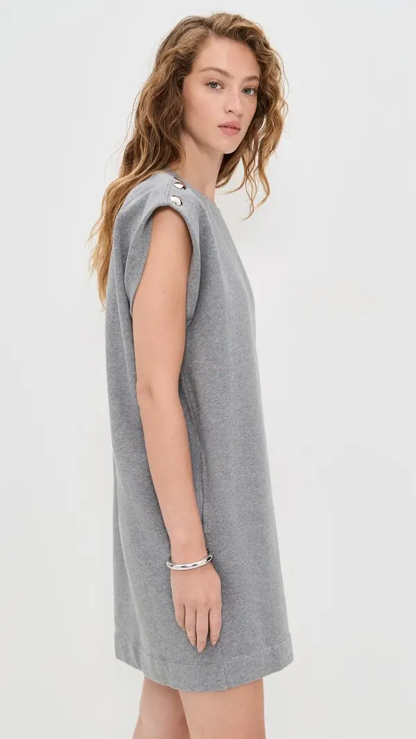 Clare V. Sleeveless Fleece Mini Dress