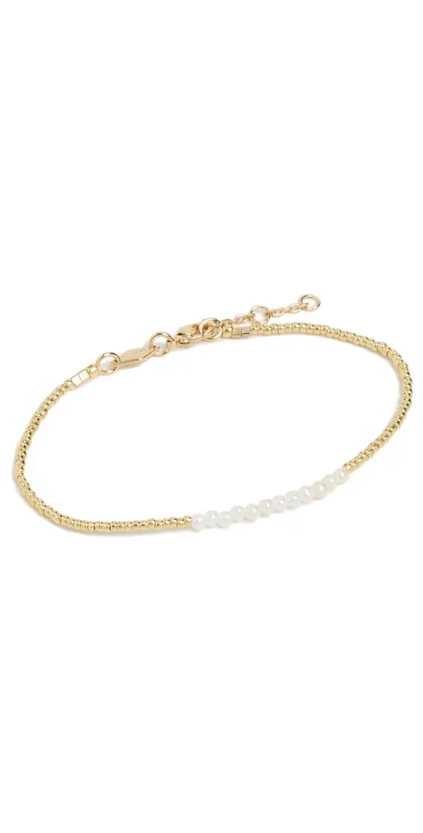 Anni Lu Slim Pearly Bracelet - Gold