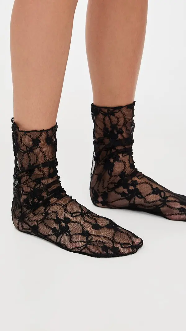 STEMS Cassie Lace Crew Socks Set Of Three
