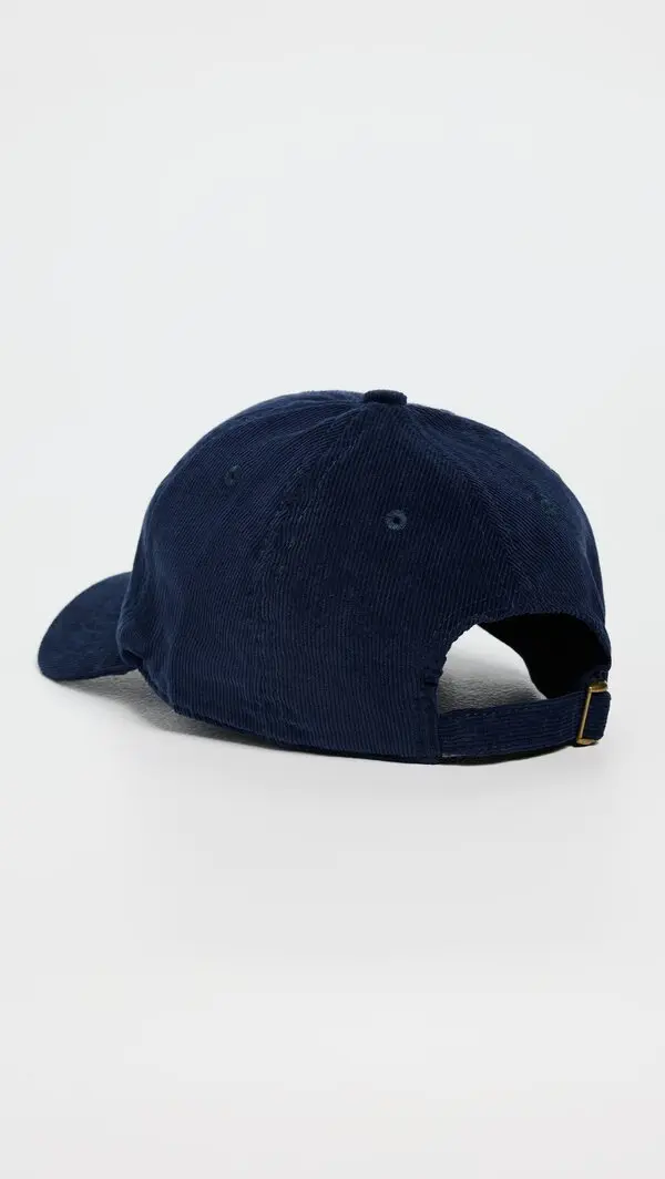 STATE & LAKE Logo Corduroy Cap - Navy