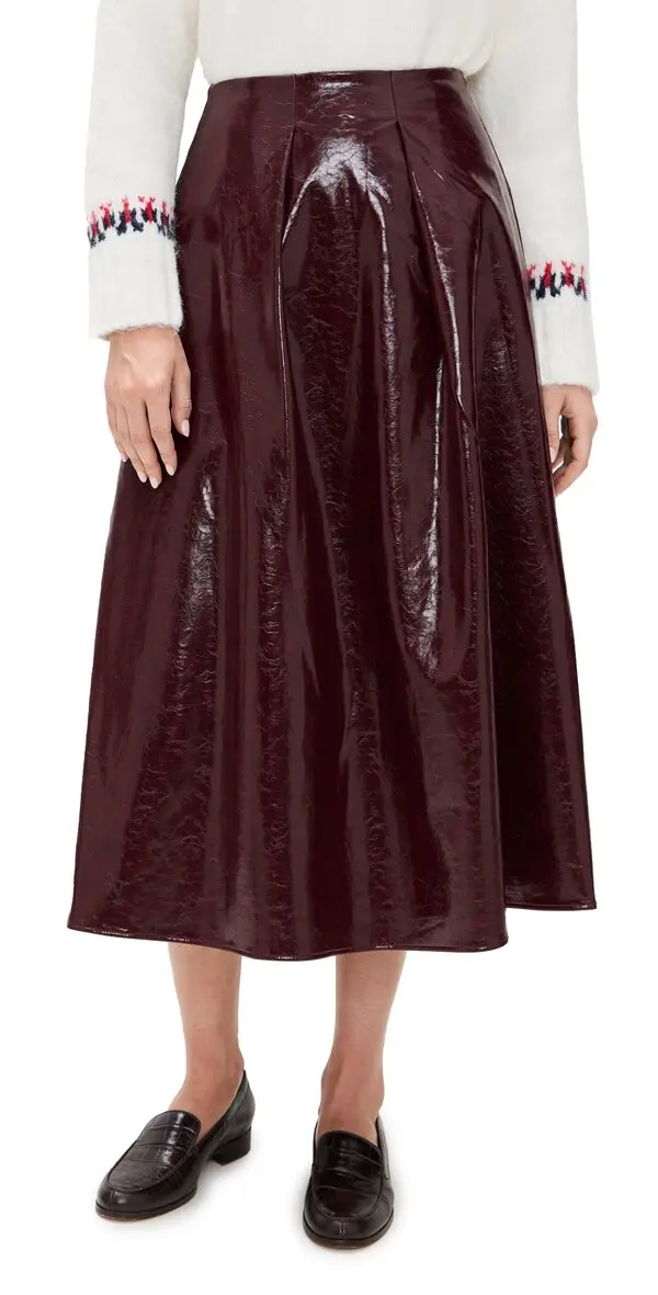 Hunter Bell Atlyn Faux Leather Skirt