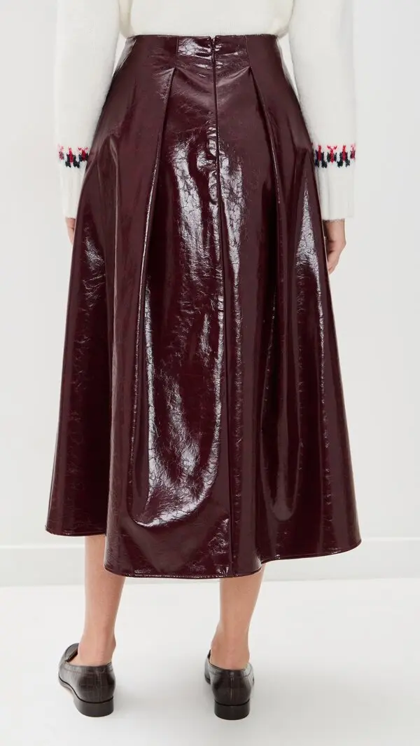 Hunter Bell Atlyn Faux Leather Skirt