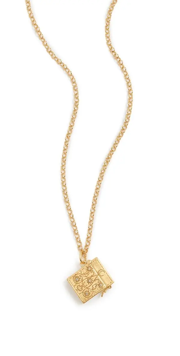 HART Etched Vesta Case Necklace - Gold