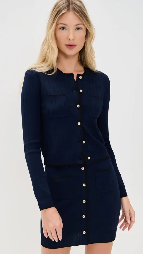 LE BOP Diana Cardigan - Navy