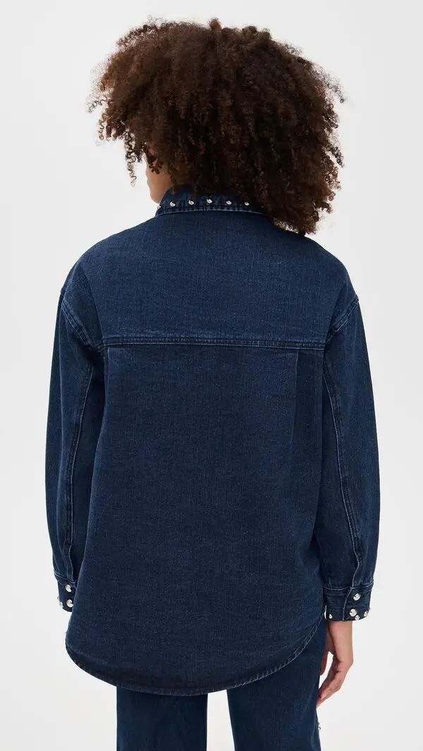 Moon River Studded Denim Jacket