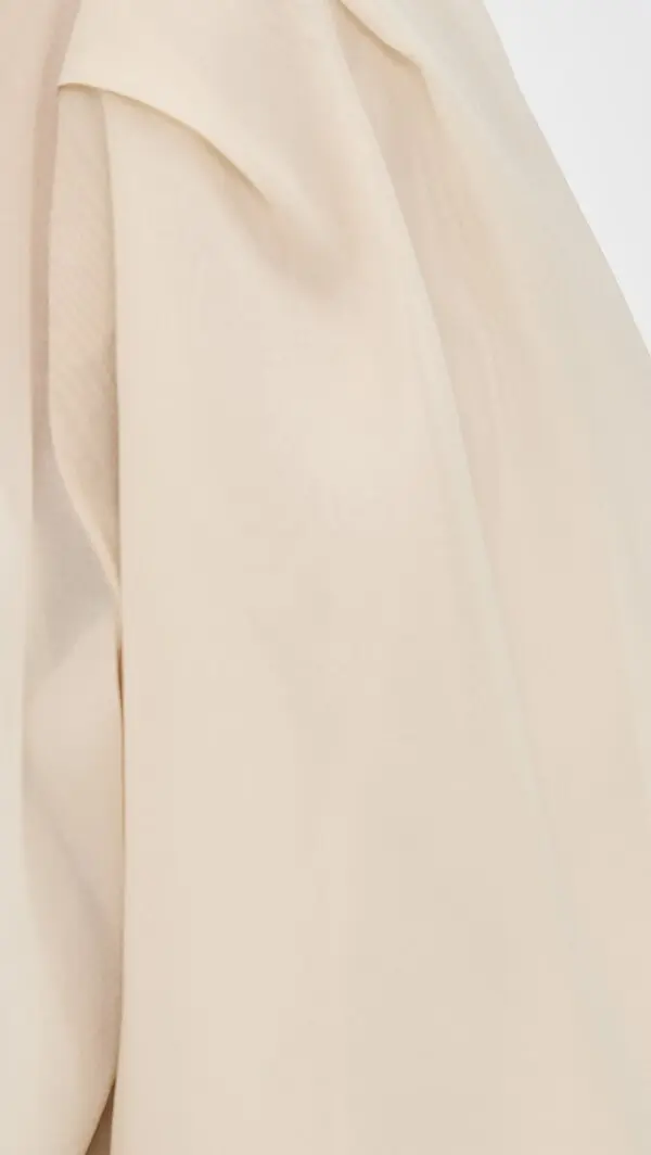 LE BOP Liza Puff Sleeve Organza Top - Ivory