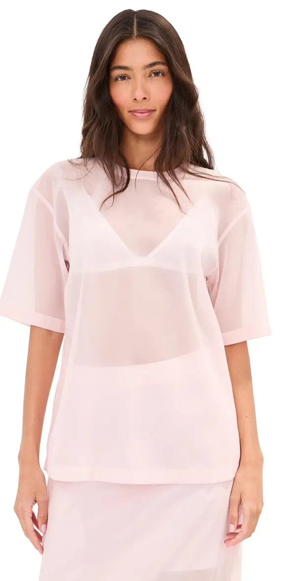 LE BOP Caroline Organza Tee - Pink