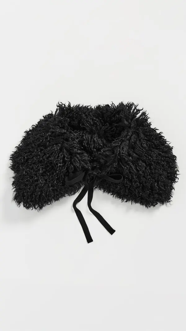Apparis Eliza Shearling Collar - Noir