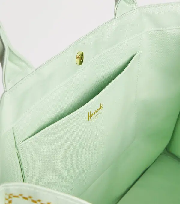 Harrods Building Shopper Bag - Green