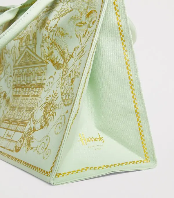 Harrods Building Shopper Bag - Green
