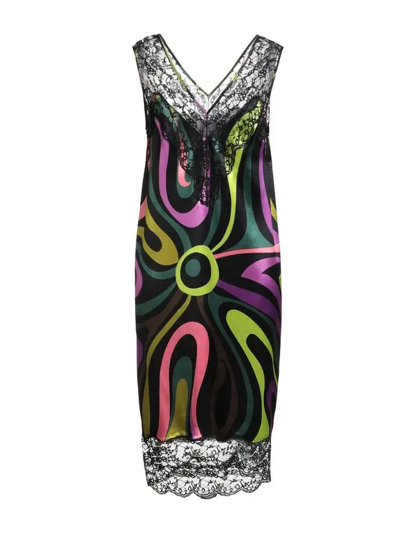 Emilio Pucci Midi Dress With Lace Trims In Black - 37% Off | Editorialist