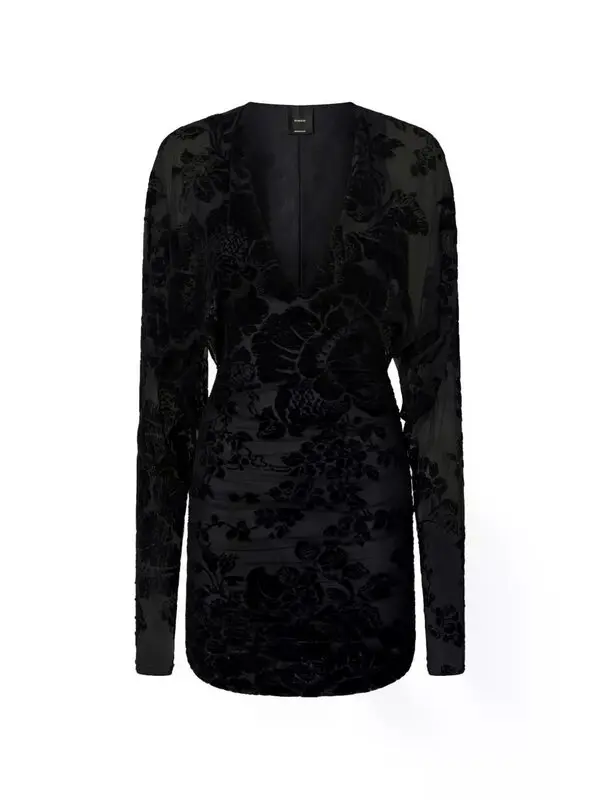 Pinko Floral-pattern Dress - Black