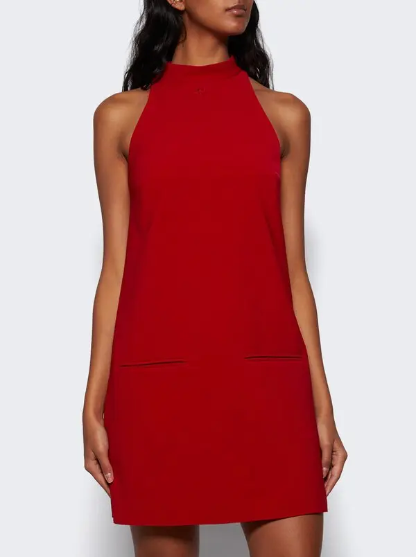 COURRÃ¨GES Heritage Crepe A-line Mini Dress