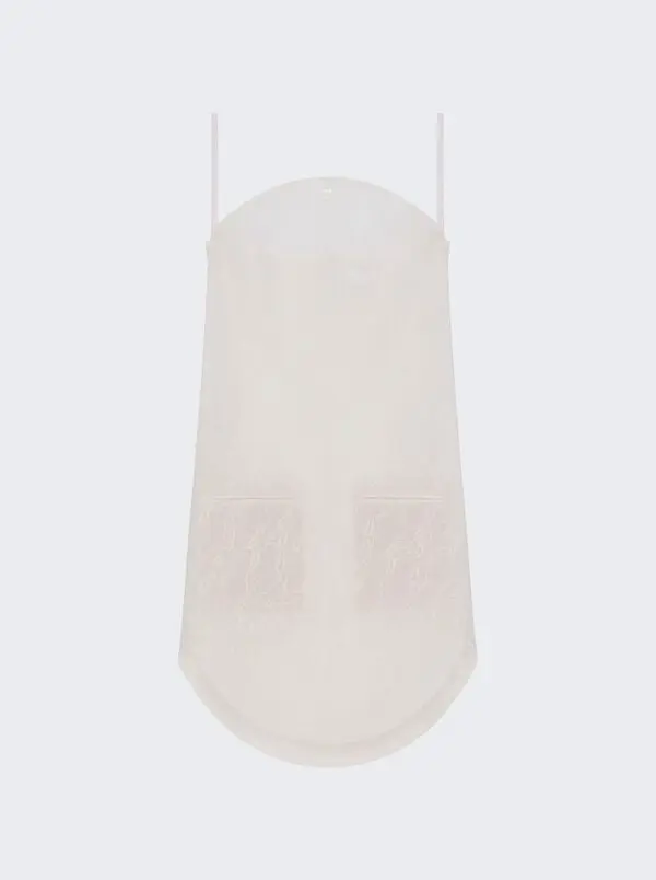 COURRÃ¨GES Circle Lace Mini Dress