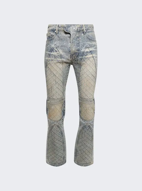 WHO DECIDES WAR BY EV BRAVADO Studded Moto Denim