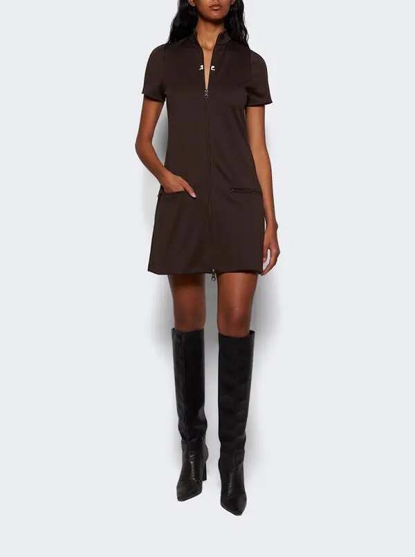COURRÃ¨GES Courrèges Interlock Tracksuit Mini Dress