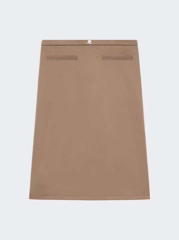 COURREGES Interlock Tracksuit Skirt - Brown