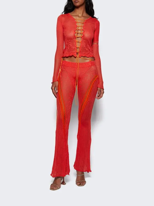 ROBERTA EINER Disco Trousers - Red