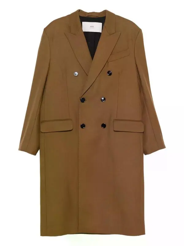 Ami Wool Double-breasted Coat