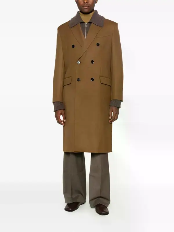 Ami Wool Double-breasted Coat