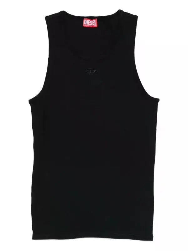 DIESEL® Logo-embroidered Tank Top - Black