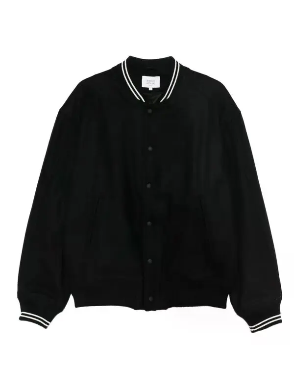 Maison Kitsuné Ribbed-trim Buttoned Jacket