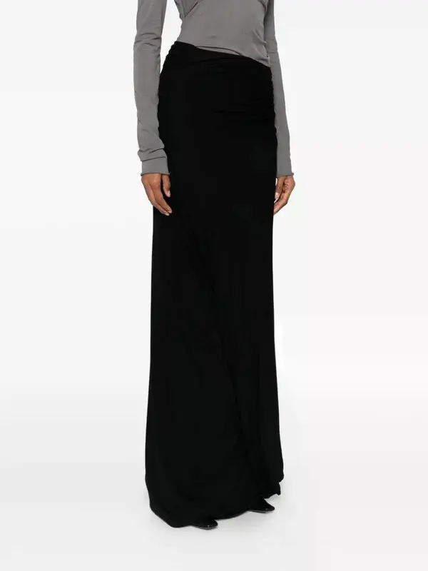 ENTIRE STUDIOS Asymmetric Maxi Skirt - Black