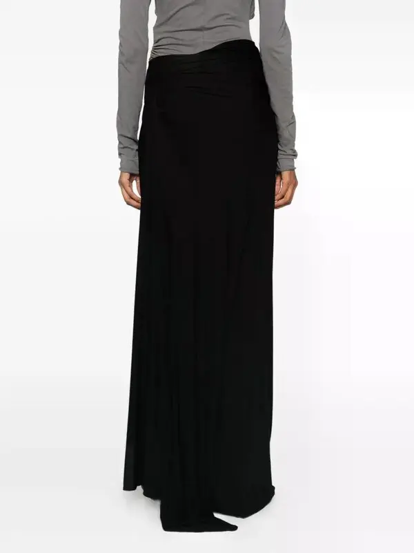 ENTIRE STUDIOS Asymmetric Maxi Skirt - Black