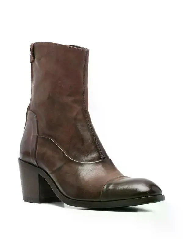 ALBERTO FASCIANI Zip-up Block-heel Boots