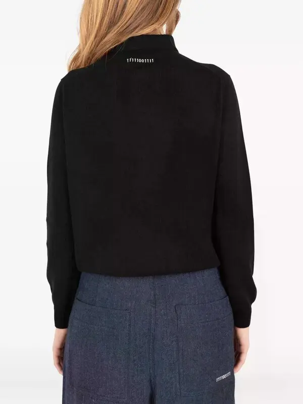 SOCIETE ANONYME Buttoned Polo-collar Sweater