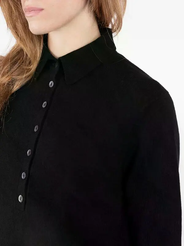 SOCIETE ANONYME Buttoned Polo-collar Sweater