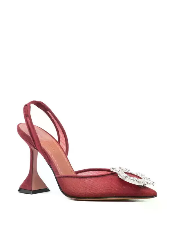 Amina Muaddi Begum Sling Mesh Pumps