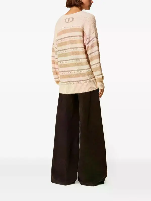 TWINSET Wide-leg Corduroy Trousers - Brown