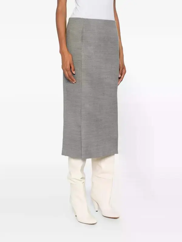 ENTIRE STUDIOS Panelled Straight Skirt - Grey